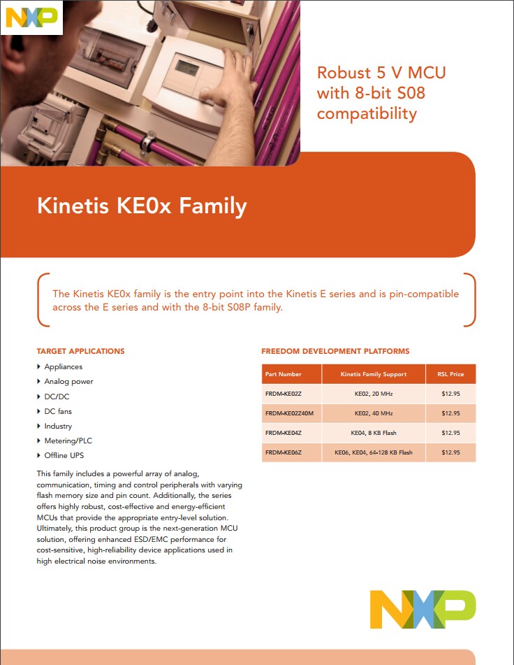Kinetis® E Series: 5V, Robust Microcontrollers (MCUs) based on Arm® Cortex®-M0+/M4 Core | NXP ...