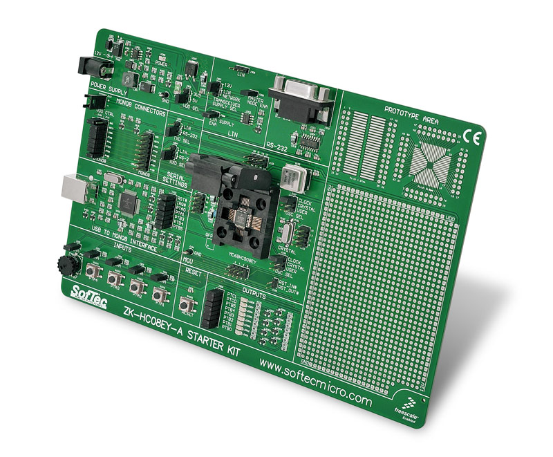 Starter Kit for NXP MC68HC908EY (QFP32 ZIF Socket) | NXP Semiconductors