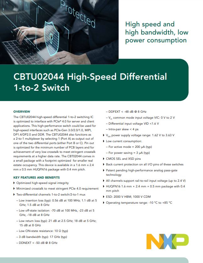 High-Speed Multiplexer | High-Speed Muxes And Switches | NXP Semiconductors
