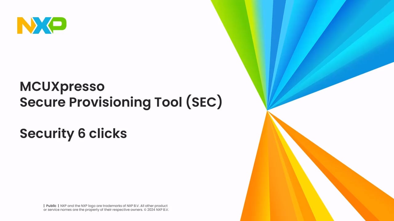 MCUXpresso Secure Provisioning Tool | NXP Semiconductors
